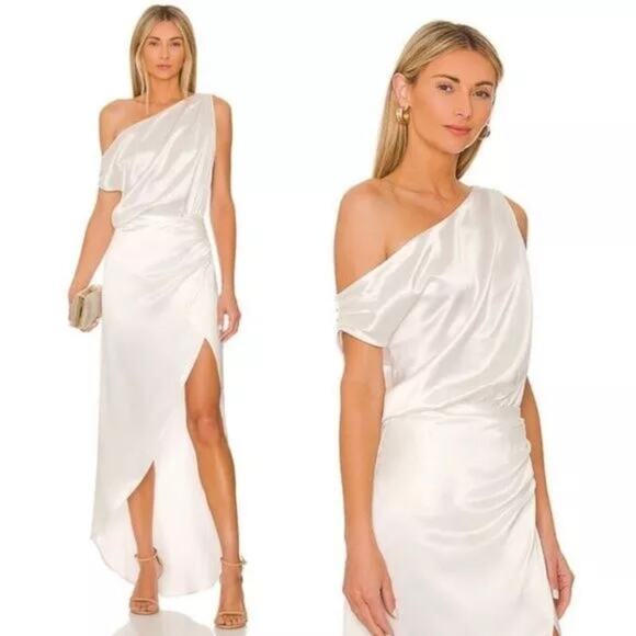 NONchalant | Dresses | Nonchalant Label Dinah One Shoulder Satin Formal ...